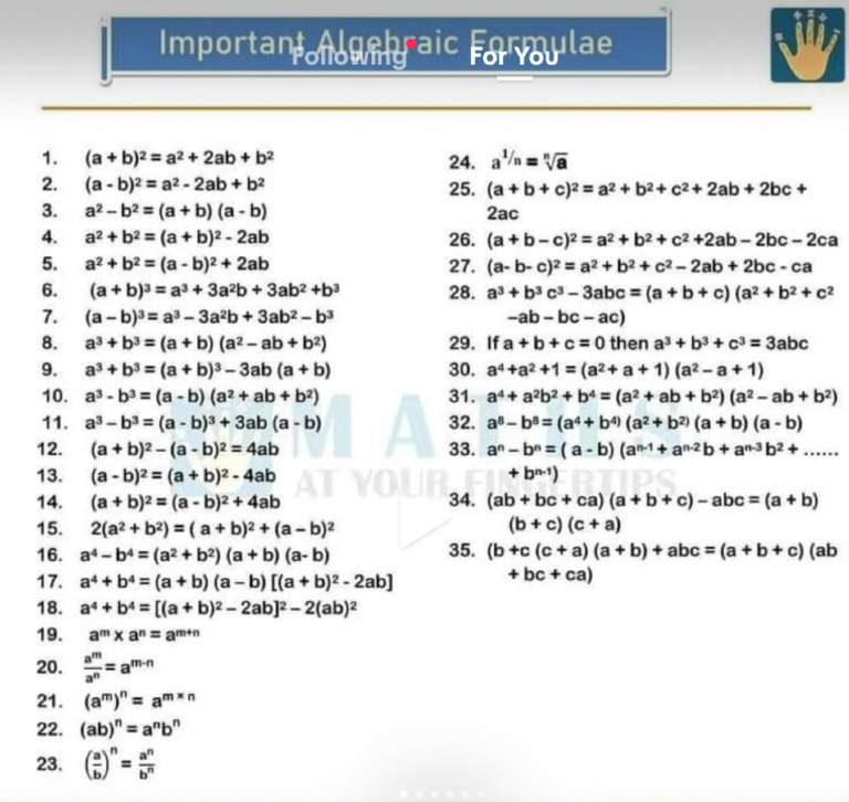Algebraic Formula | PDF