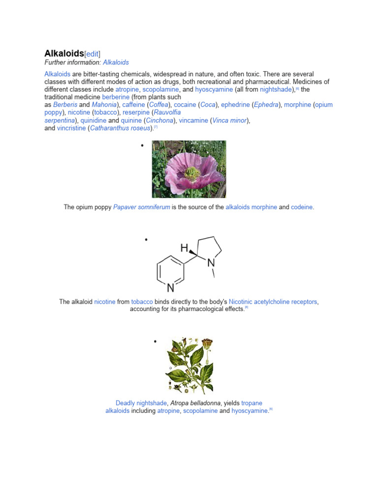 Alkaloids | PDF