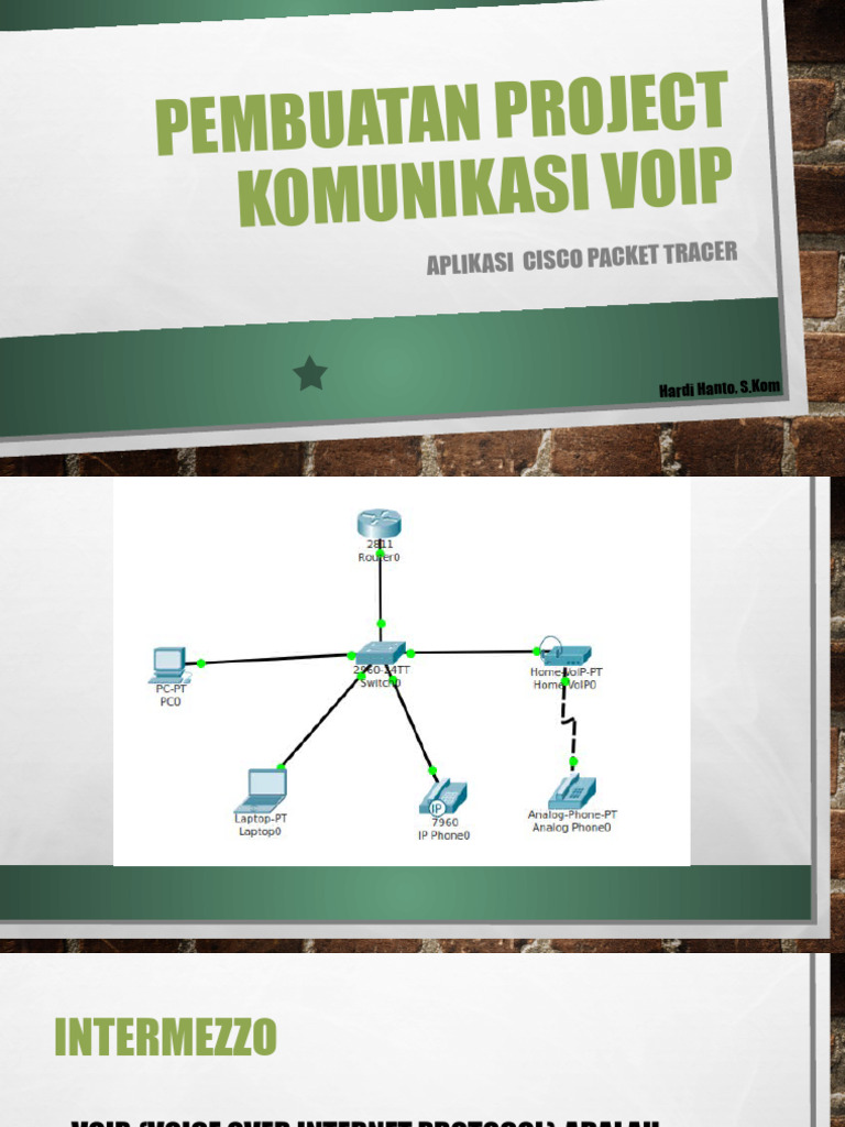 Pembuatan Project Komunikasi Voip | PDF | Router (Komputasi) | Voice Over IP
