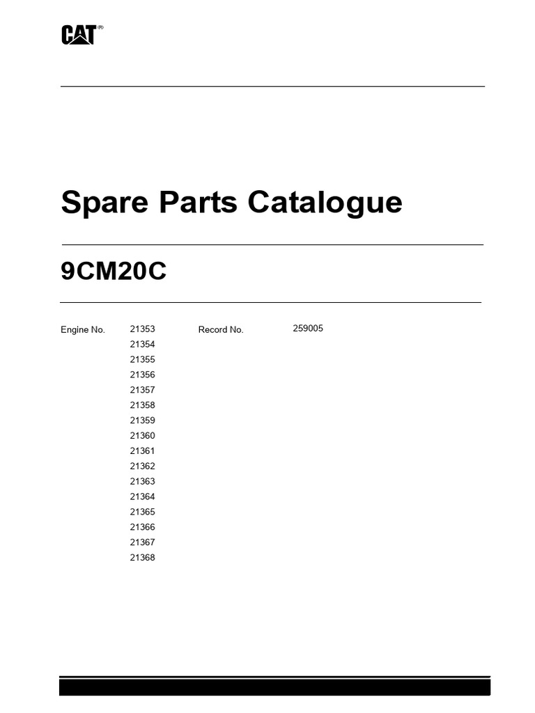 6 - Spare Parts Catalogue | PDF | Turbocharger | Fuel Injection