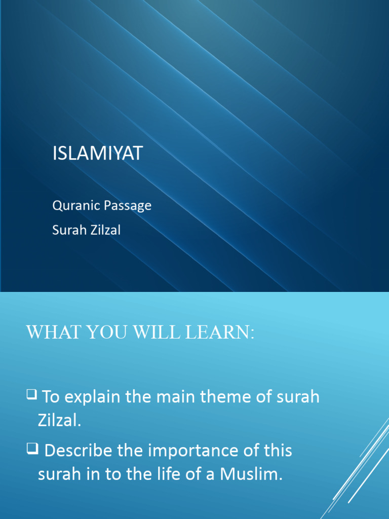 Surah Zilzal | PDF | Last Judgment | Surah