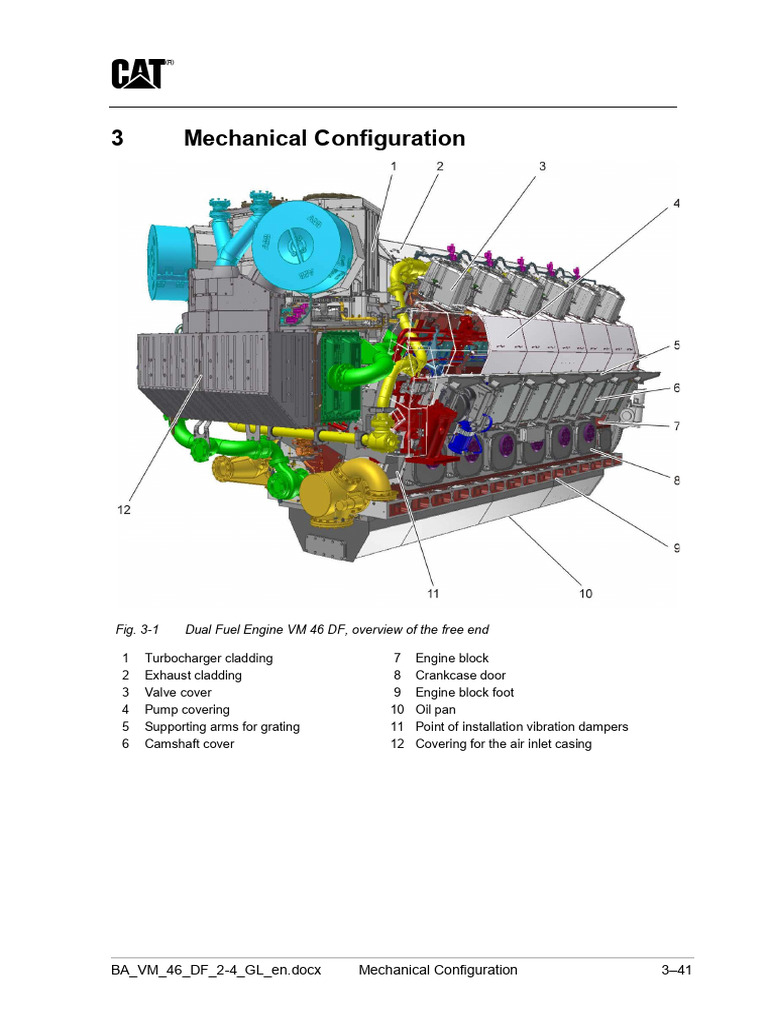 Dual Fuel Engine VM 46 DF Overview | PDF | Piston | Fuel Injection