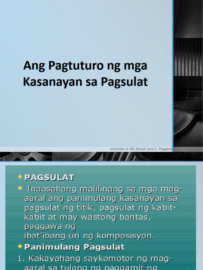 Kasanayan sa Pagsulat ng Sanaysay | PDF | Career & Growth