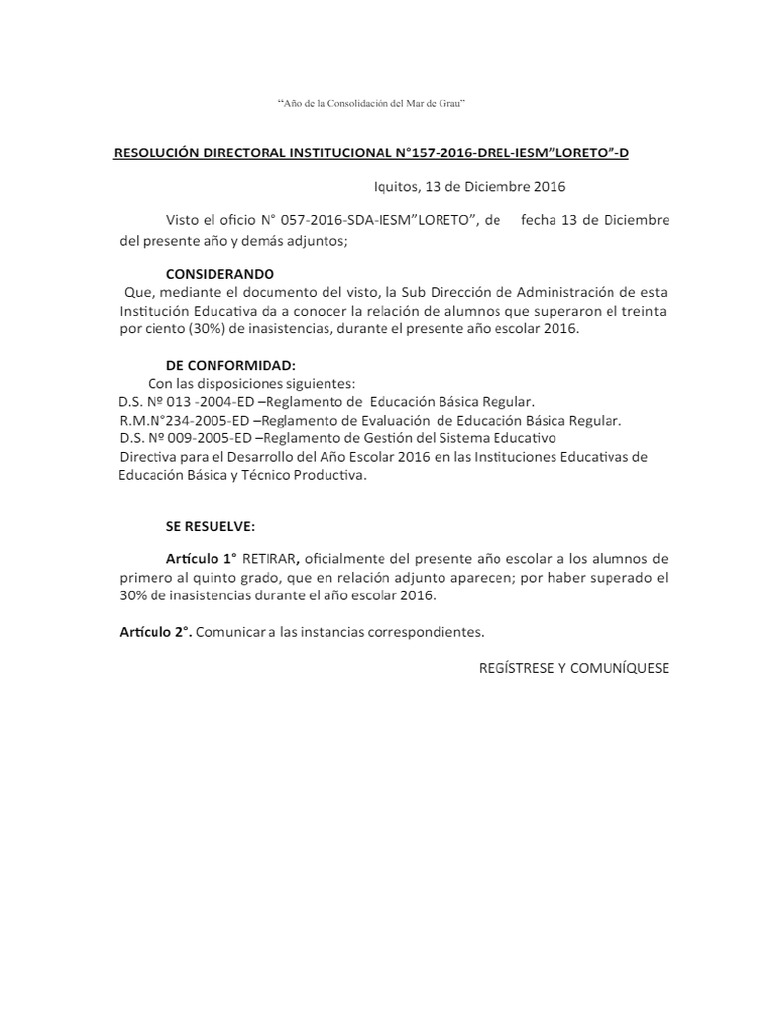 Modelo RD Varios Retiro | PDF