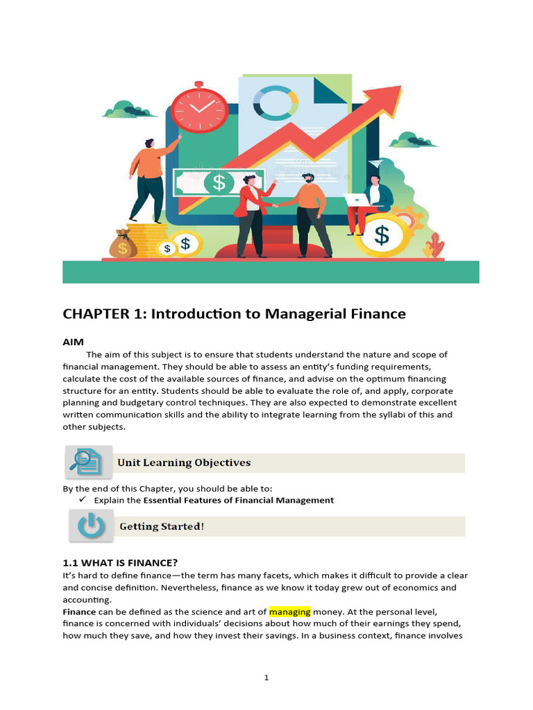 Chapter 1 Finance | PDF | Stocks | Investing
