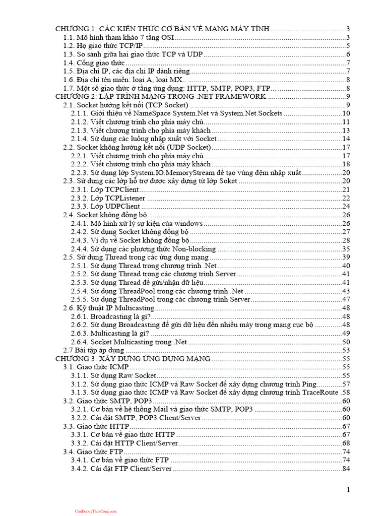 Lap-Trinh-Mang-Voi-Csharp - (Cuuduongthancong - Com) | PDF