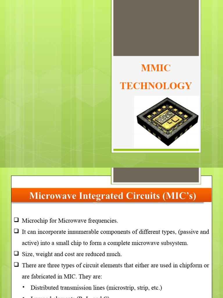 Mmic Technology | PDF | Electronic Circuits | Microwave