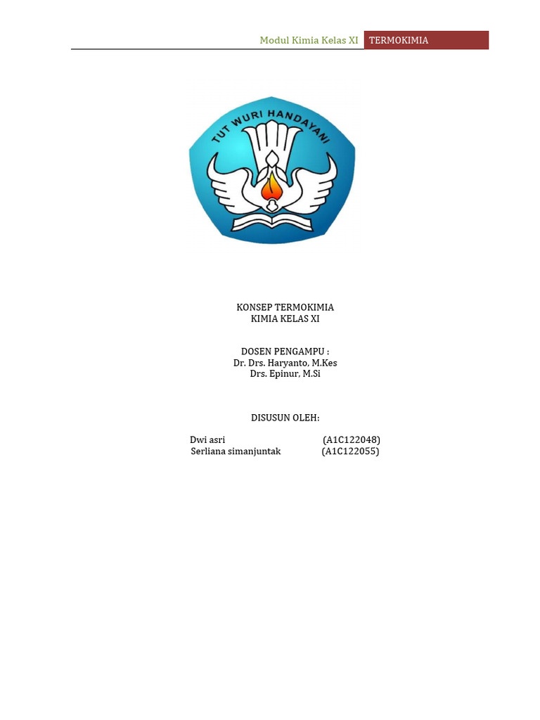 Modul Termokimia Kelas XI | PDF