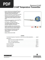 Product Data Sheet Rosemount 3144p Temperature Transmitter en 73128 ...
