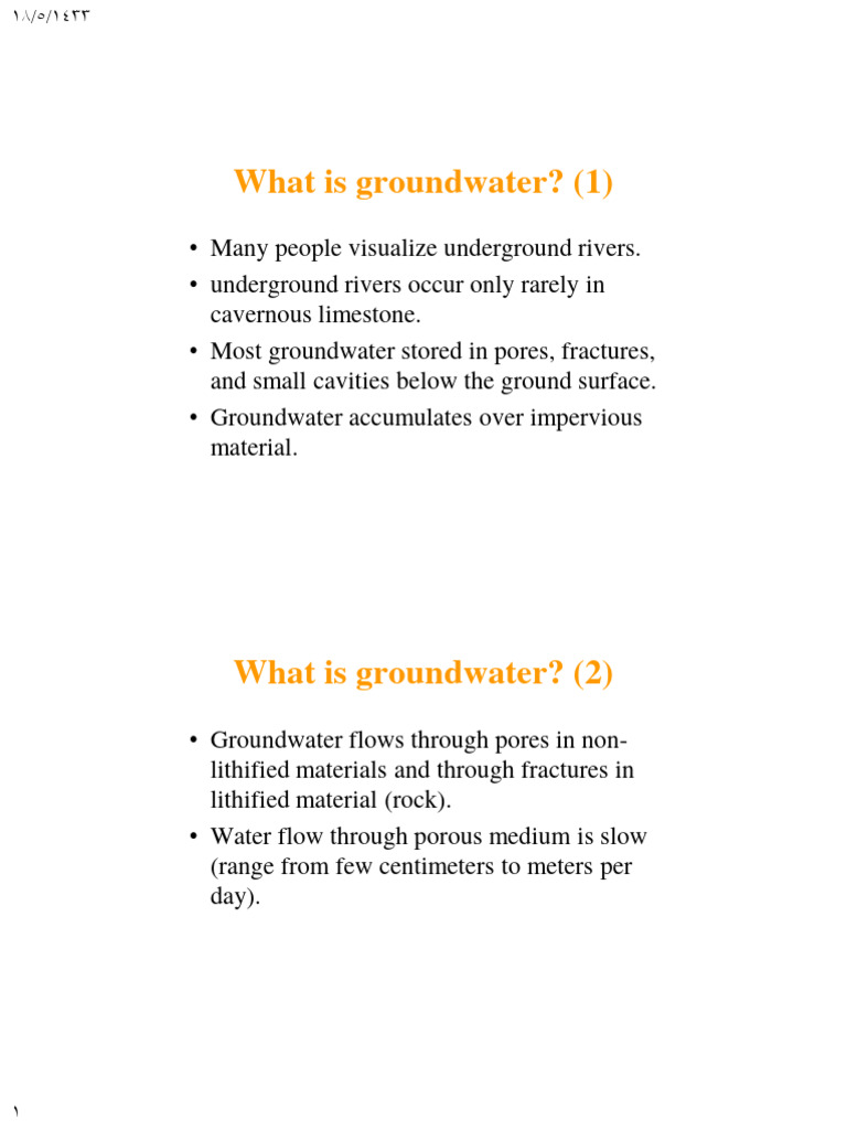 Groundwater 11 | PDF | Aquifer | Porosity