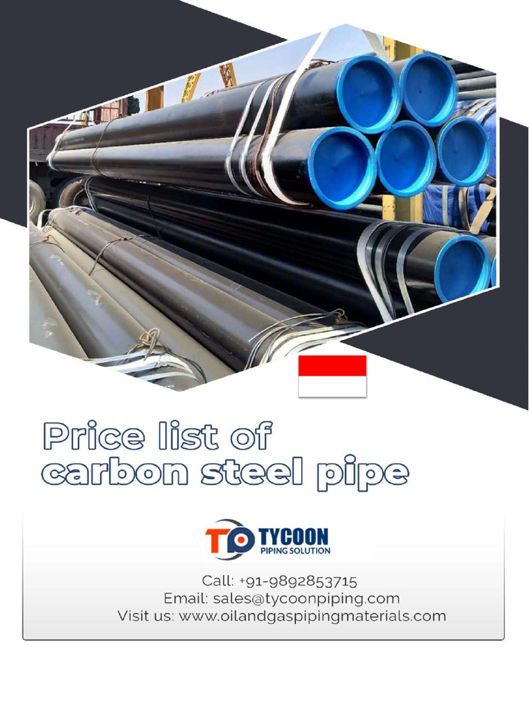 Carbon Steel Pipe Price List Indonesia | PDF | Pipe (Fluid Conveyance ...
