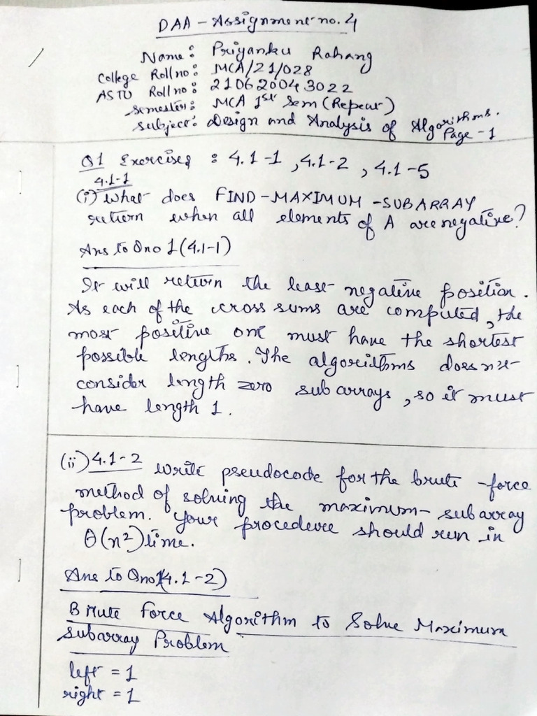 DAA Assignment 4 | PDF