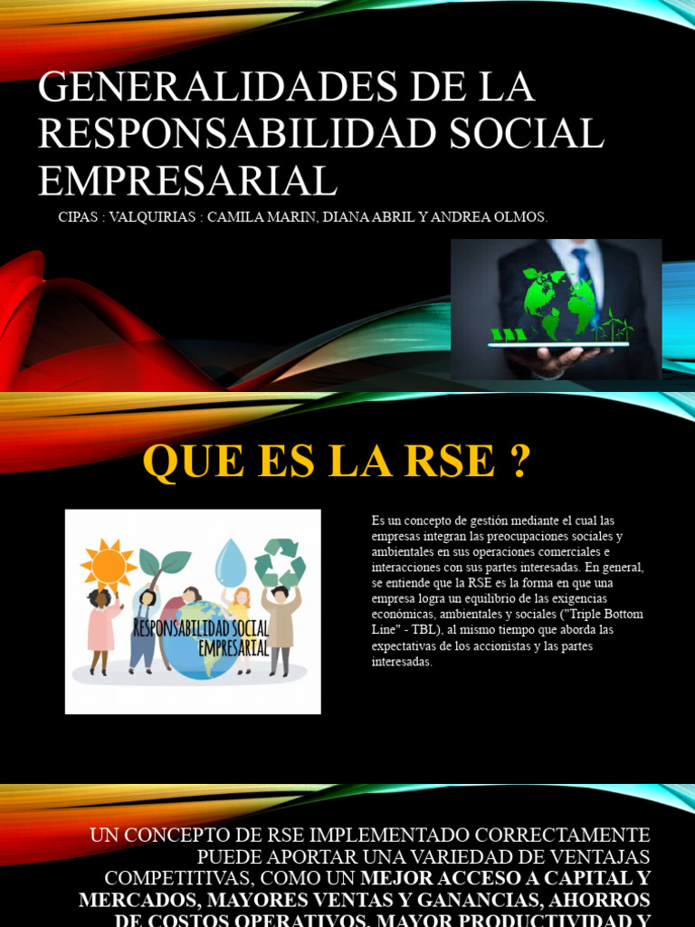Generalidades de La Responsabilidad Social Empresarial | PDF | Responsabilidad social ...