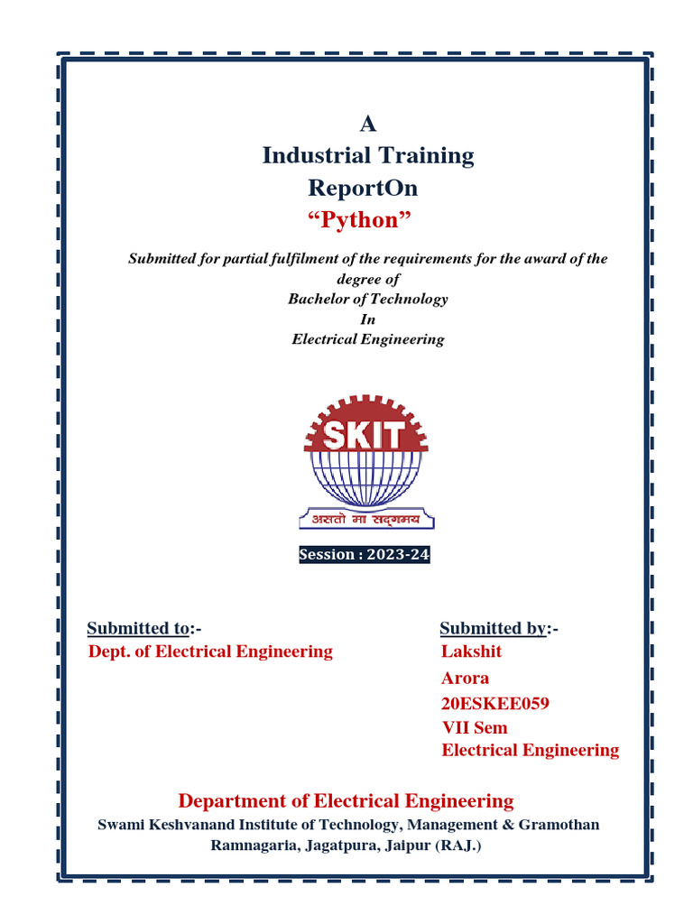 Lakshit Arora Report | Download Free PDF | Scripting Language | Object Oriented Programming