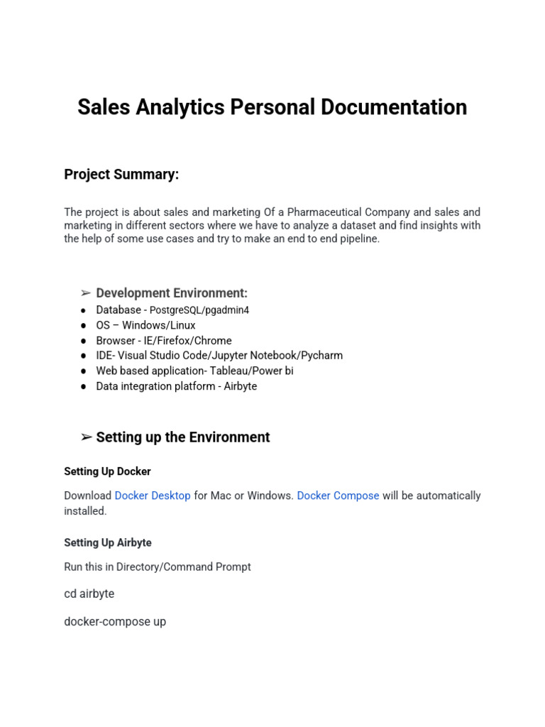 Sales Analytics Personal | PDF | Postgre Sql | Integrated Development Environment