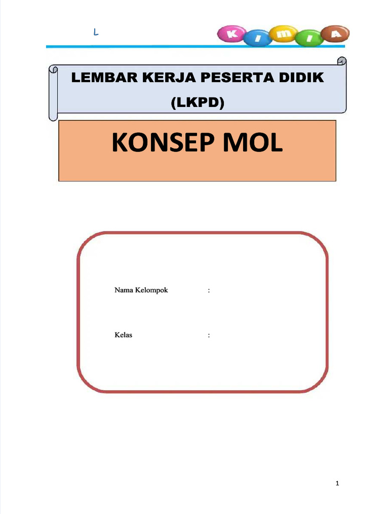 PDF LKPD Konsep Mol NHT Compress | PDF