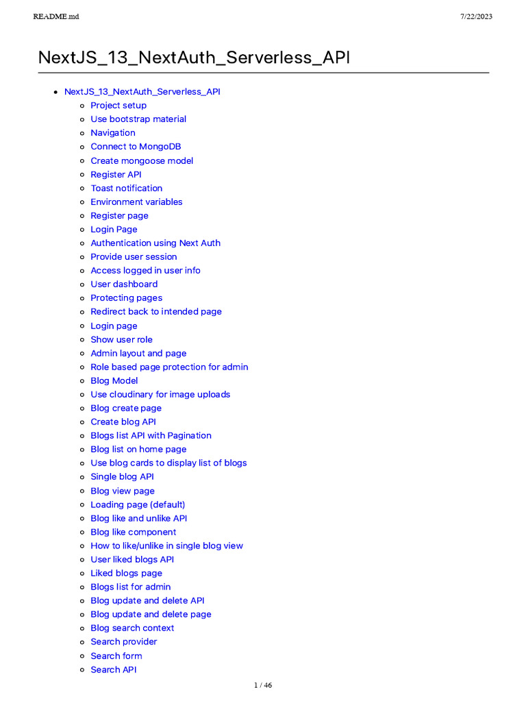 Nextjs 13 Nextauth Serverless Api Pdf Software Development Computer Engineering