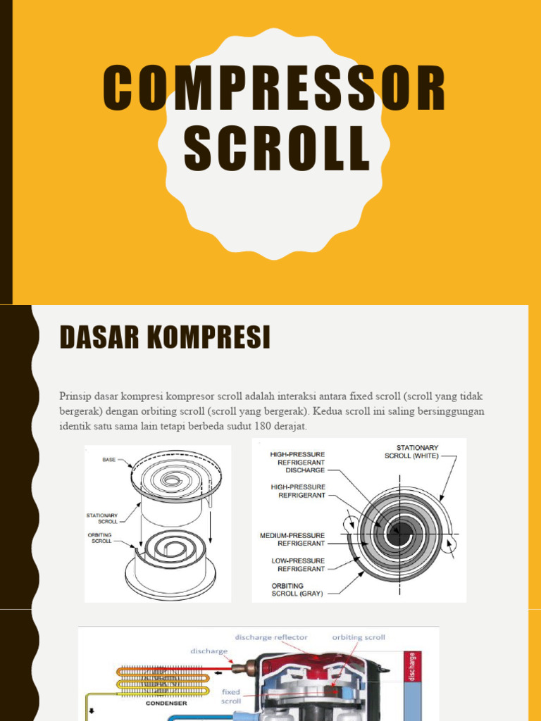 Prinsip dan Kelebihan Kompresor Scroll | PDF