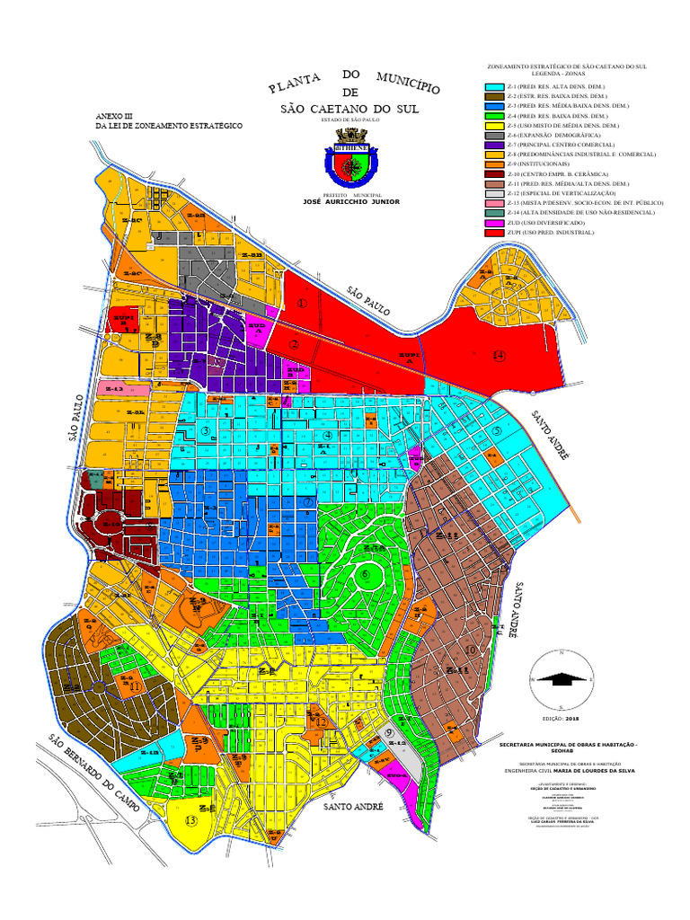 Mapa de Zoneamento São Caetano Do Sul 2018-Model | PDF