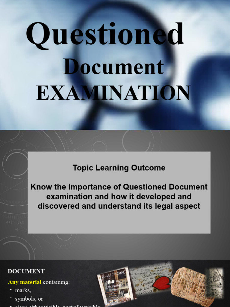 Forensic 4 - Questioned Document | PDF | Pen | Writing