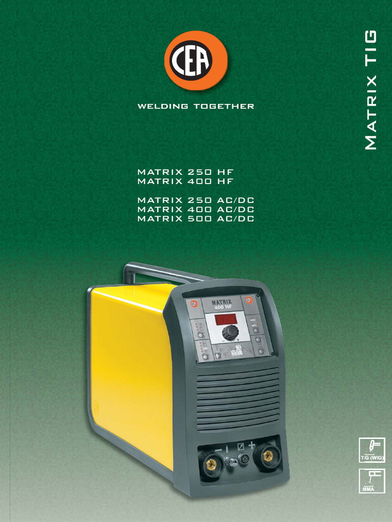 Cea Catalogo Matrix Tig 2011 | PDF | Construcción | Soldadura