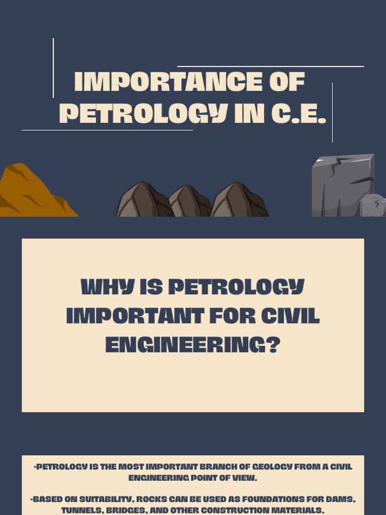 Importance of Petrology in C.E | PDF | Rock (Geology) | Sedimentary Rock