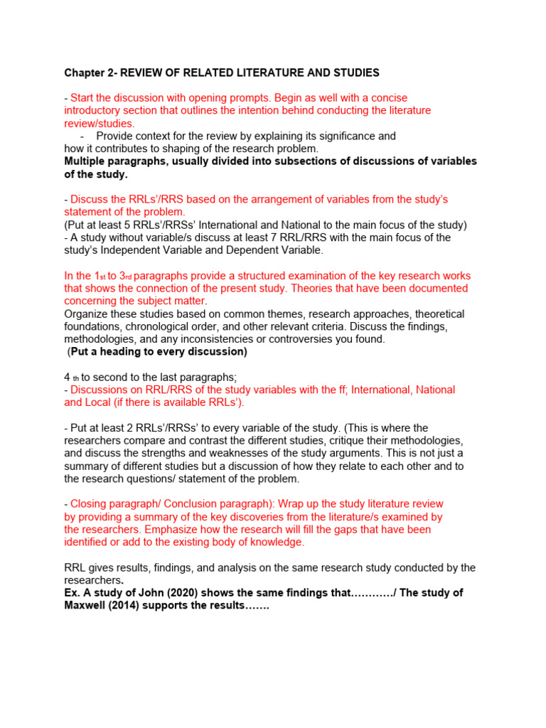 Chapter 2 | PDF | Methodology | Paragraph