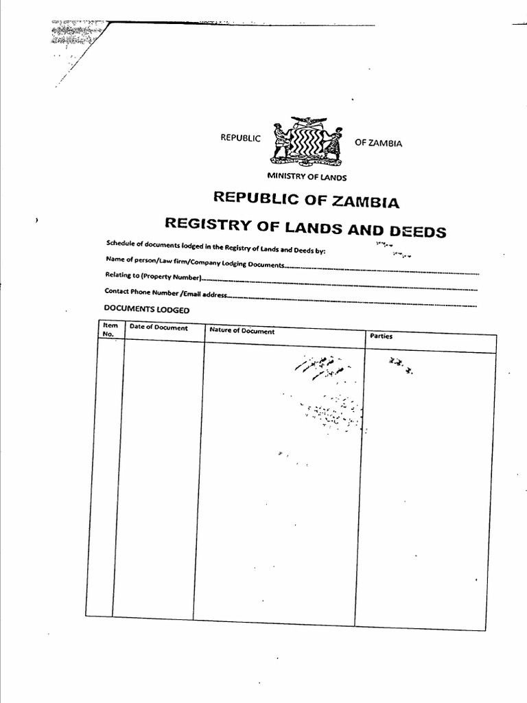 Lodgement Form | PDF