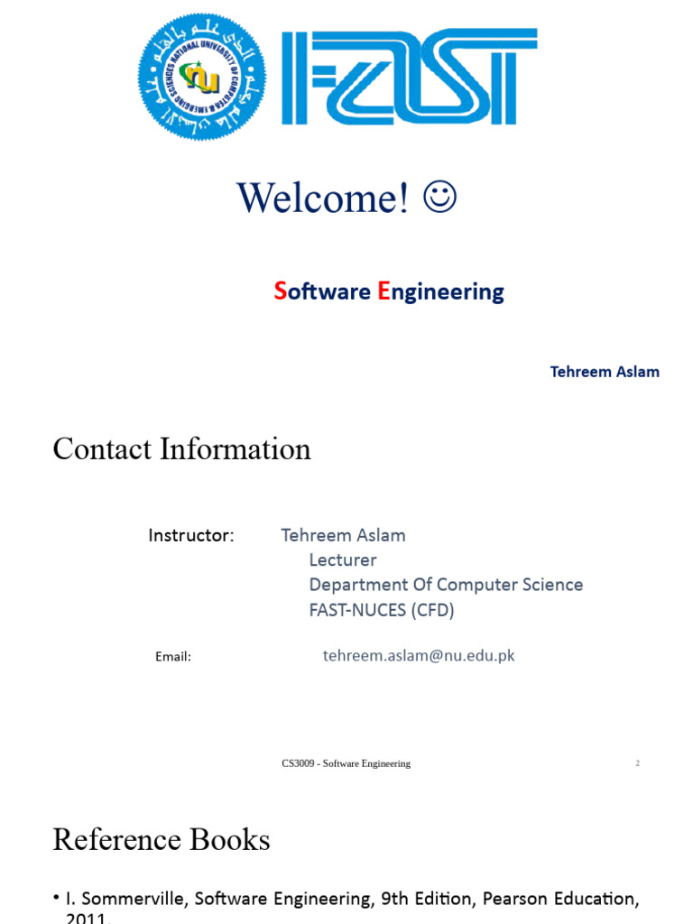 Se Lecture 1 Pdf Software Testing Software
