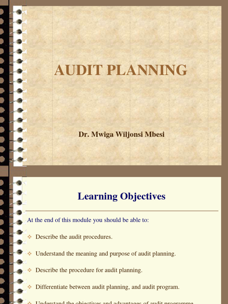 Audit Planning 46 Pages | PDF | Audit | Internal Control