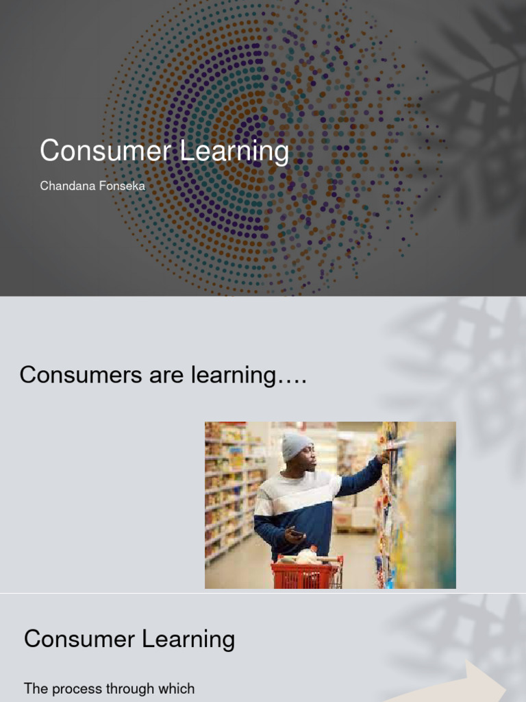 Lesson 3 - Consumer Learning | PDF | Classical Conditioning | Learning