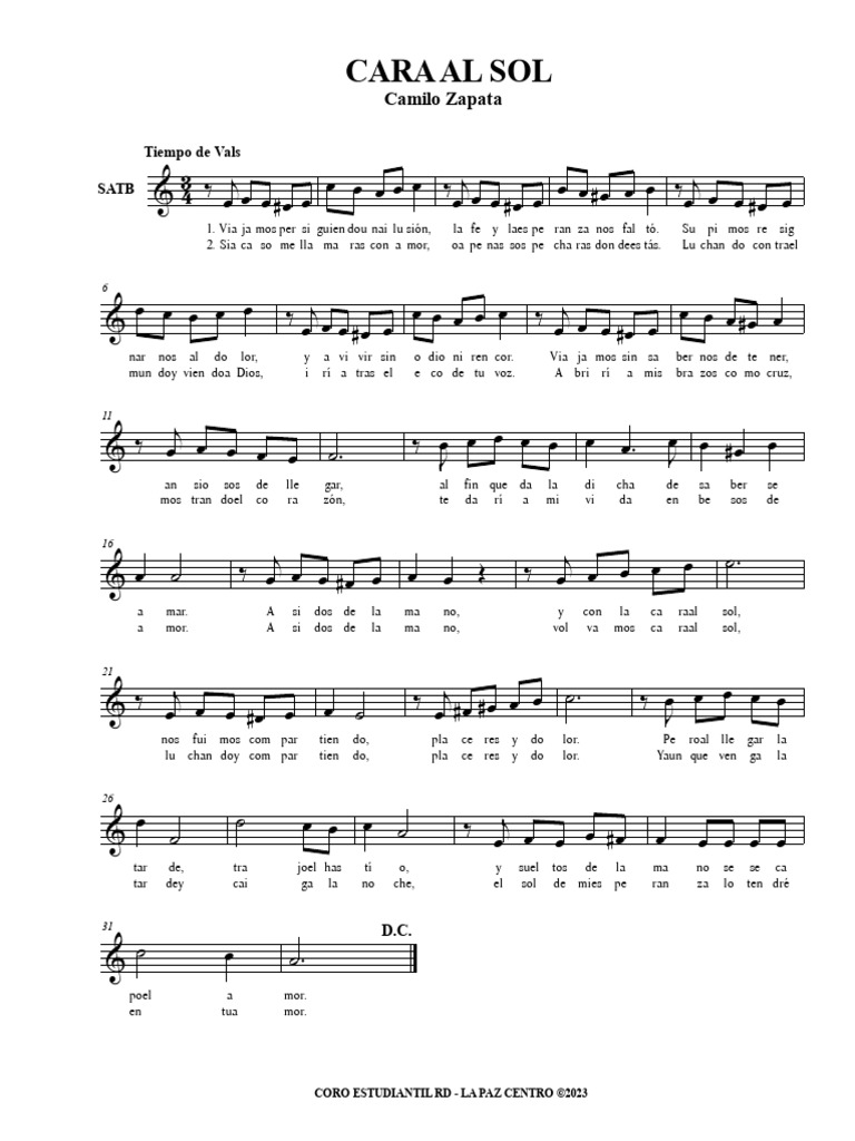Cara Al Sol | PDF