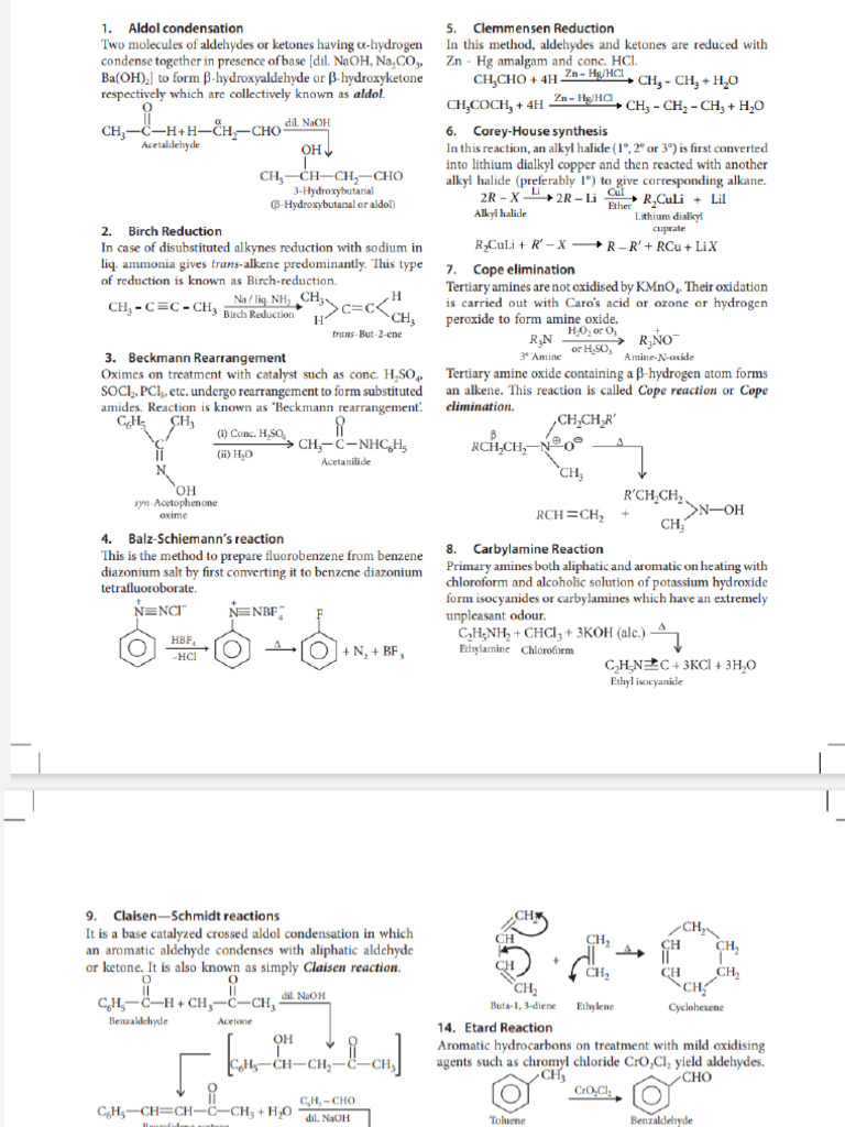 Name Reactions | PDF