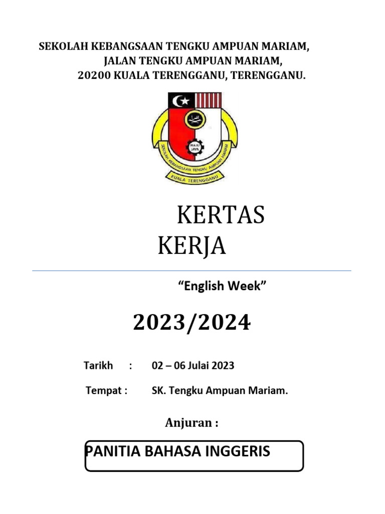 English Week Paperwork | PDF