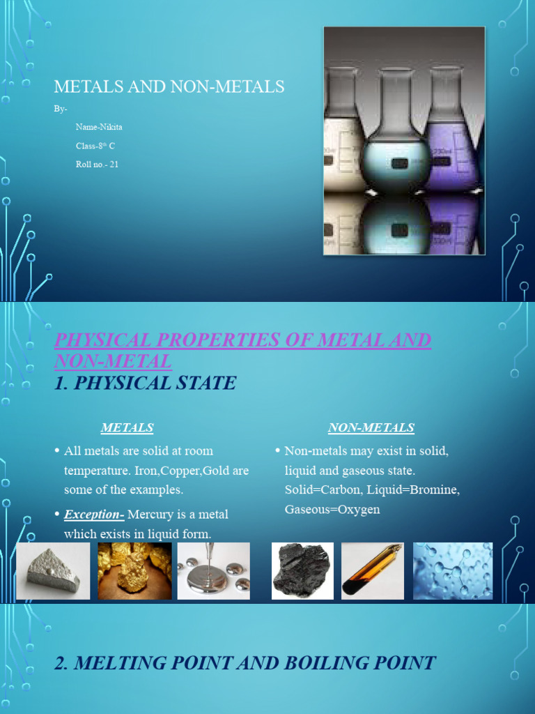Metals and Non-Metals | Download Free PDF | Metals | Ductility
