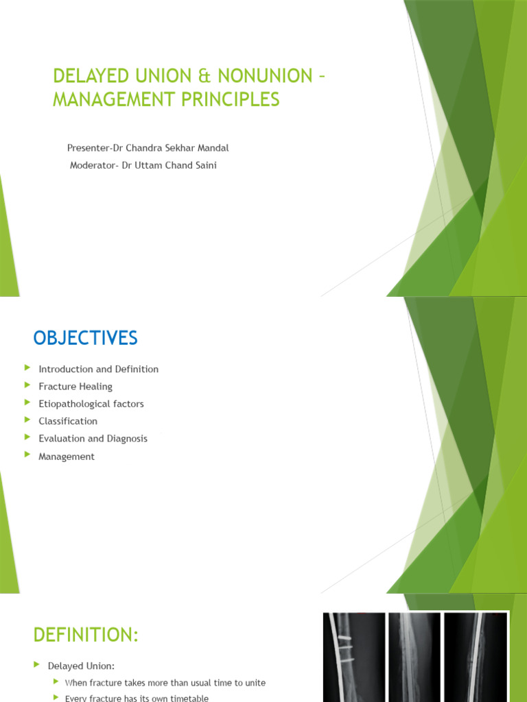 Delayed Union 0 Nonunion - Management Principle | PDF | Clinical ...