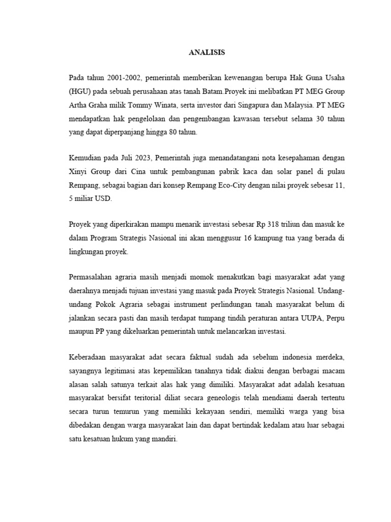 Analisis Tgs Konsep PKN | PDF