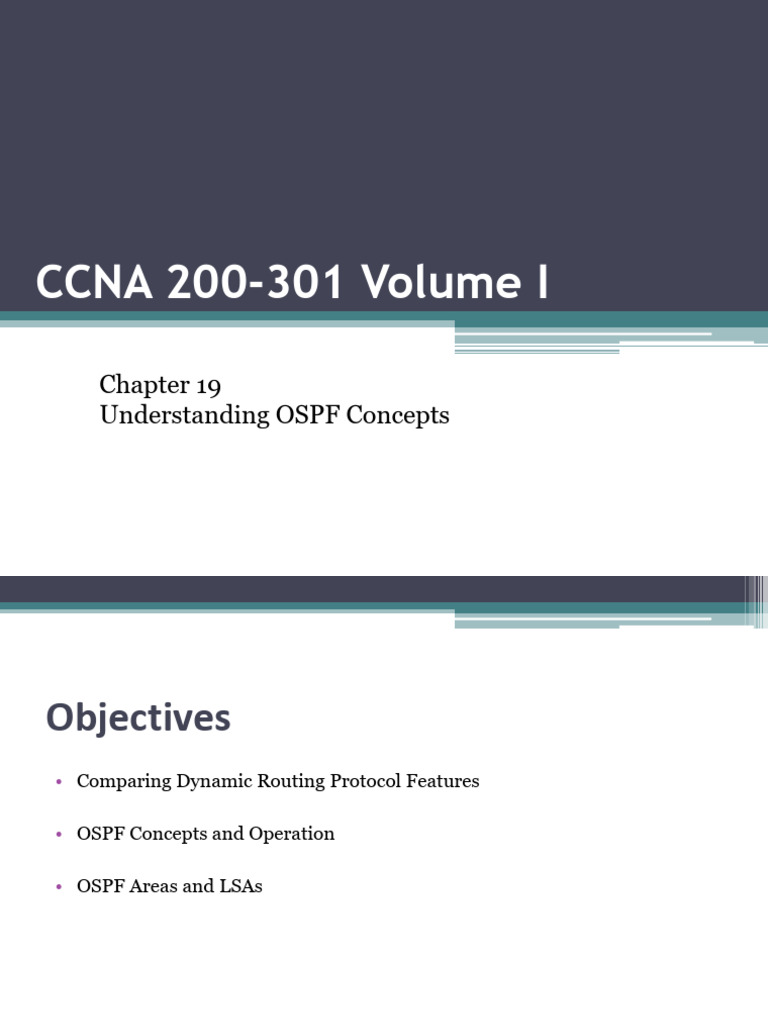 Understanding OSPF Concepts | PDF | Routing | Ip Address