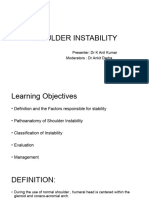 TUBS: Traumatic Shoulder Instability | PDF | Shoulder | Limbs (Anatomy)