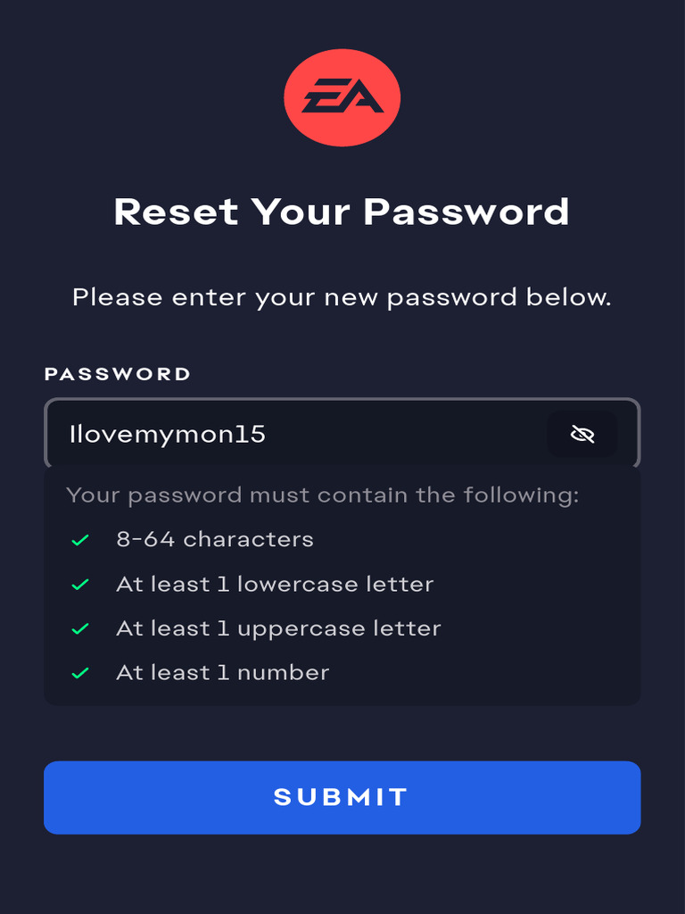 Update Password Pdf