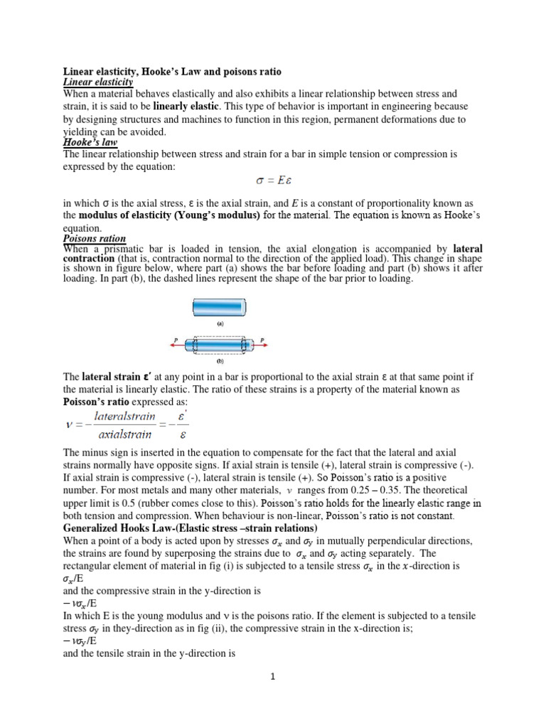 Strenght of Materials Class Notes-2 | PDF | Deformation (Engineering ...