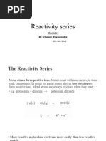 Reactivity Series | PDF