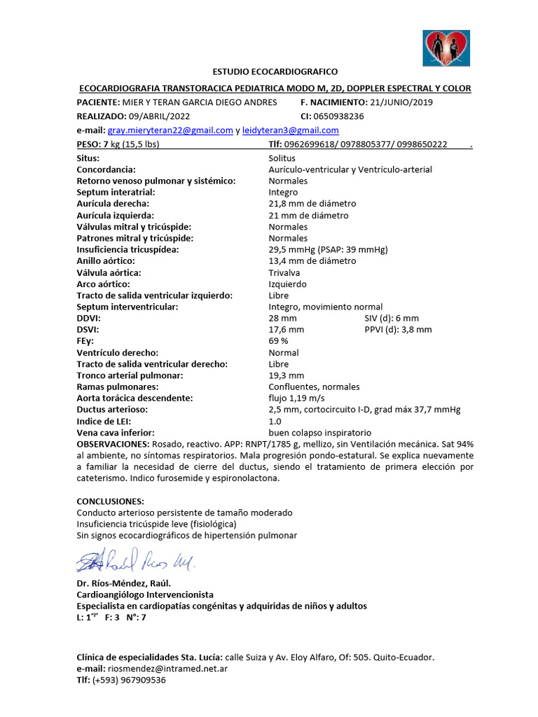 Mier y Teran Da Eco Ped 3 | PDF | Ventrículo (corazón) | Aorta