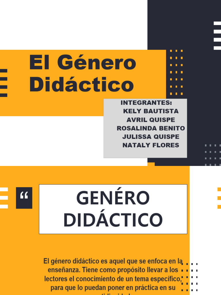 El Género Didáctico | PDF | Ensayos