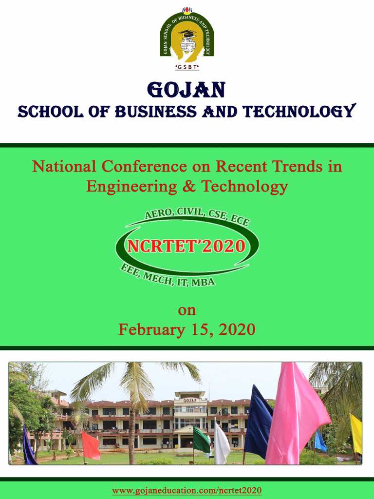 GSBT Ncrtet 2020 Proceedings | PDF | Engineering | Composite Material