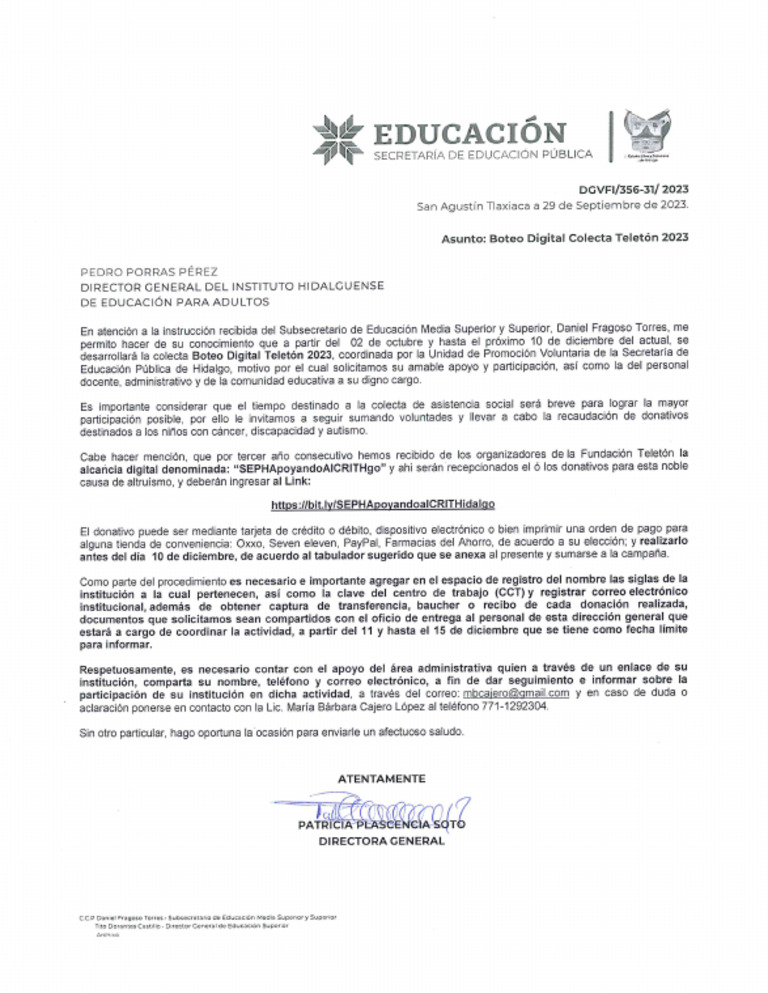 Teleton Oficio | PDF