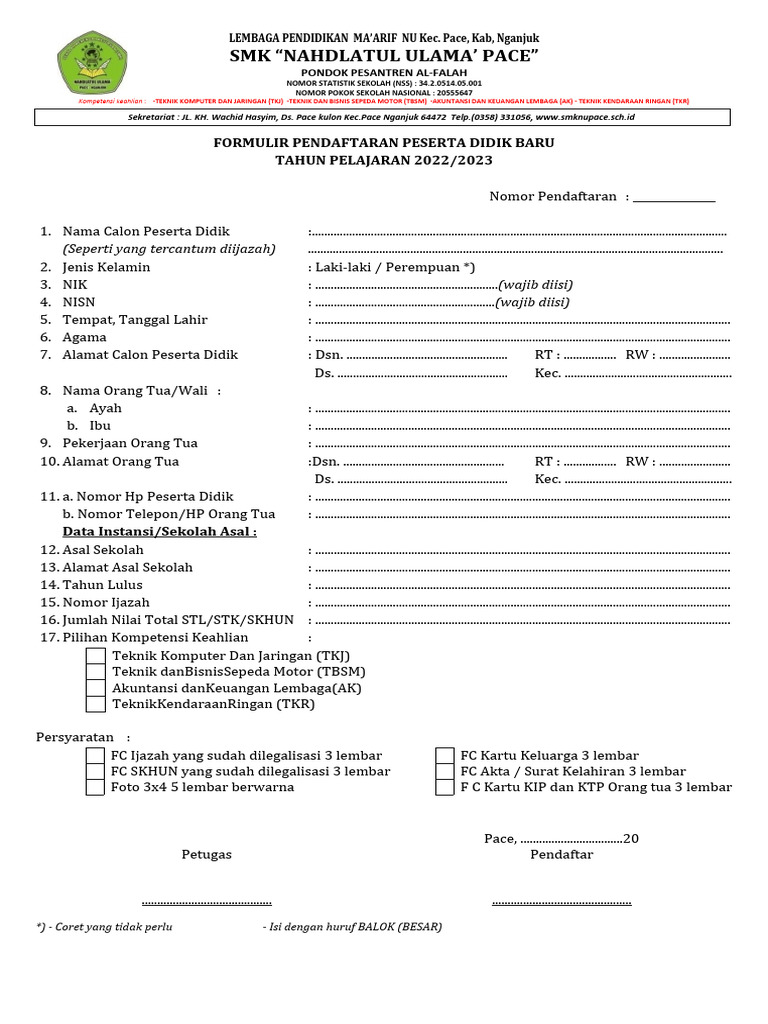 Formulir PPDB 2021 | PDF | Olahraga & Rekreasi | Game & Aktivitas