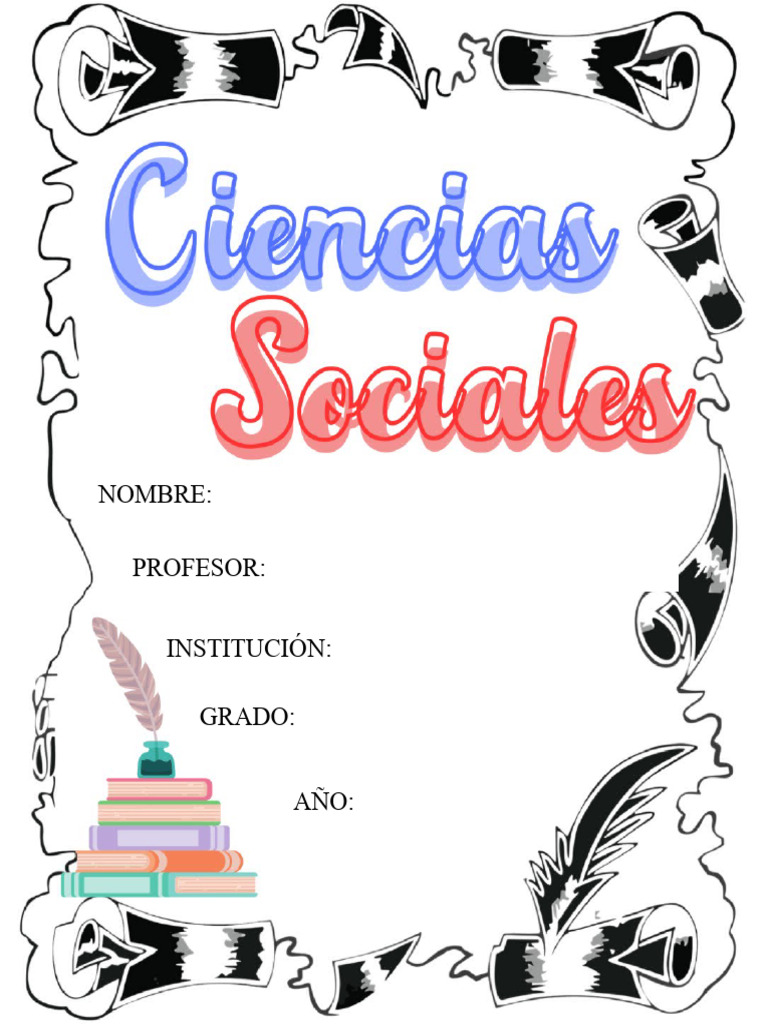 Carátula para Ciencias Sociales Secundaria | PDF