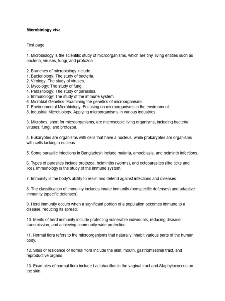 Microbiology Viva - 1 | PDF | Virus | Hiv/Aids