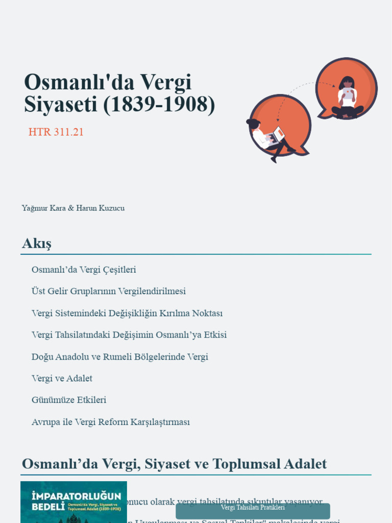 HTR 311 - Osmanlıda Vergi | PDF